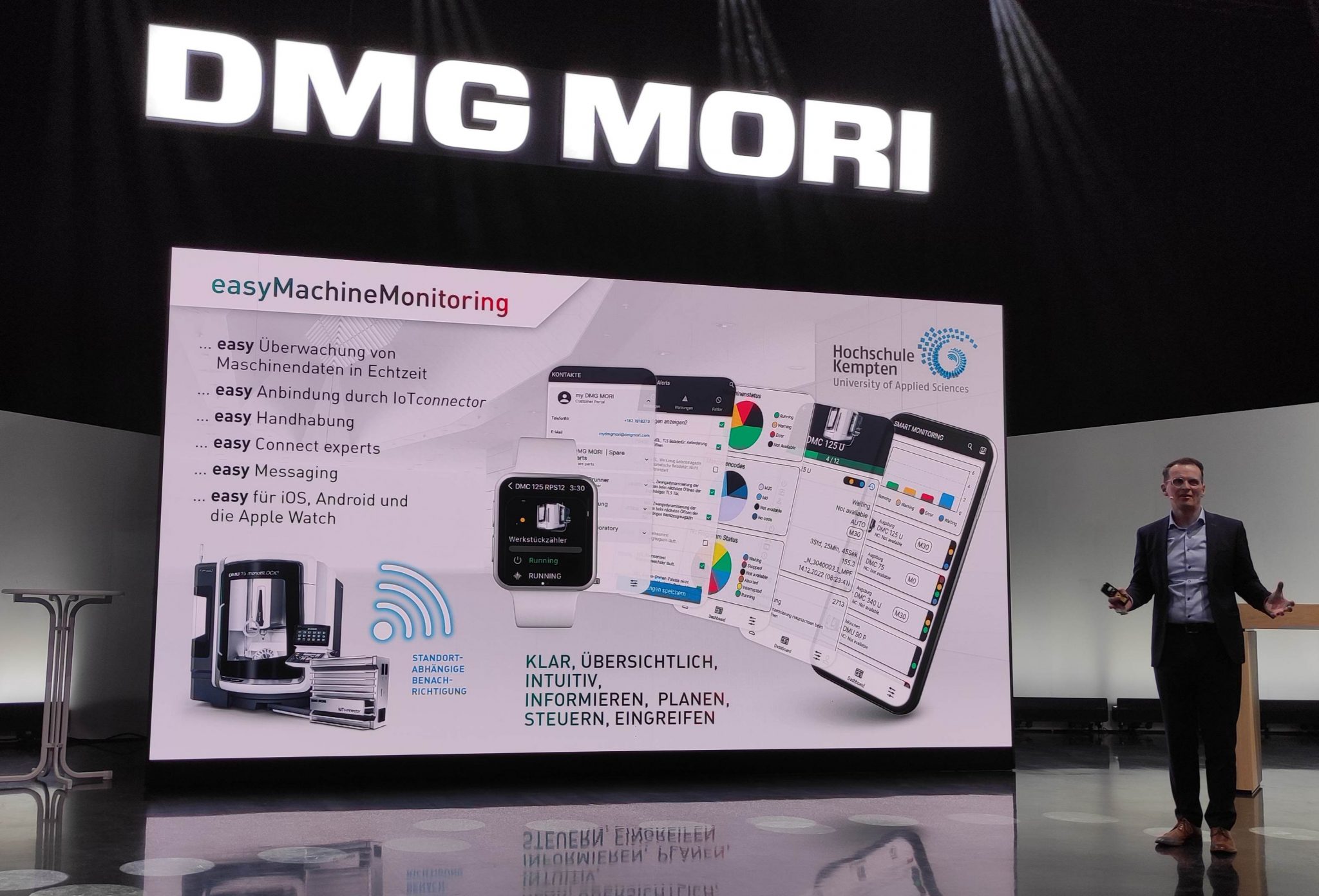 Das Digital Laboratory stellt ihre App Entwicklung easyMachineMonitoring auf der DMG Mori ...
